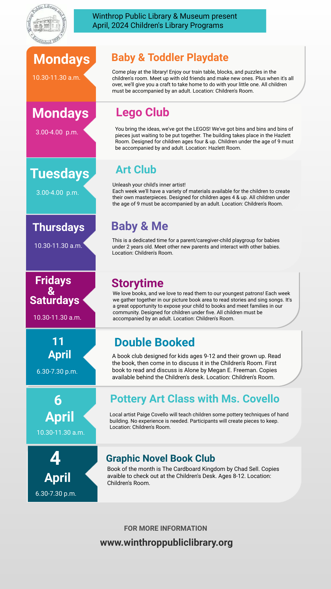 Event Schedule WhatsApp Status – Made with PosterMyWall (5) – Winthrop ...