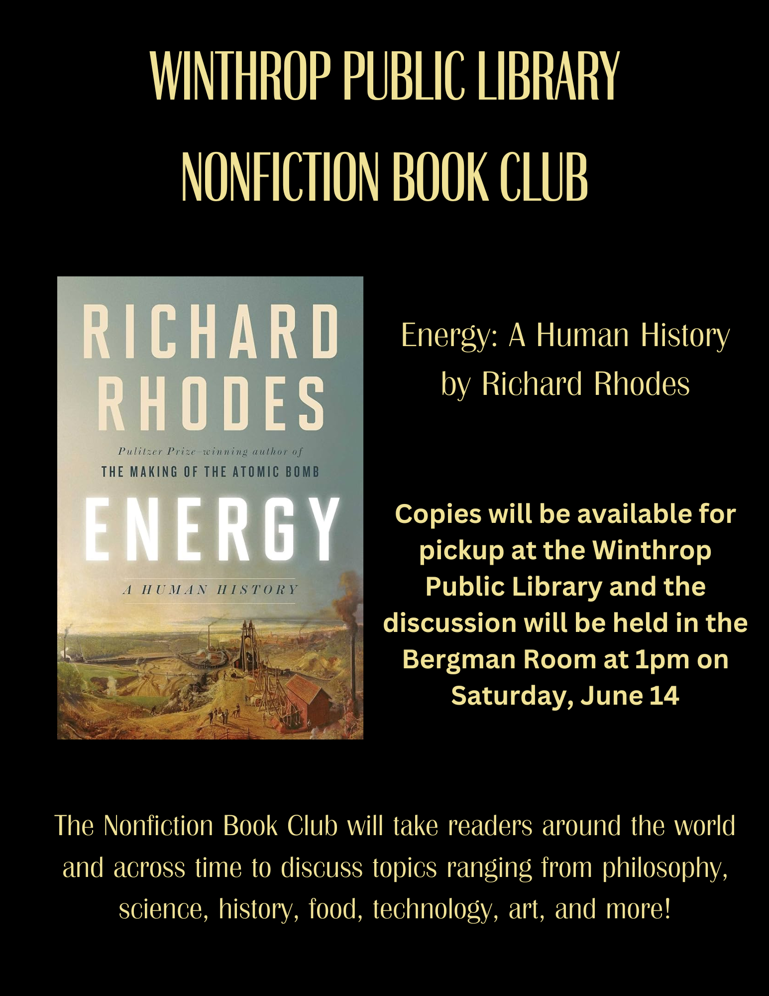 Nonfiction Book Club June – Winthrop Public Library & Museum